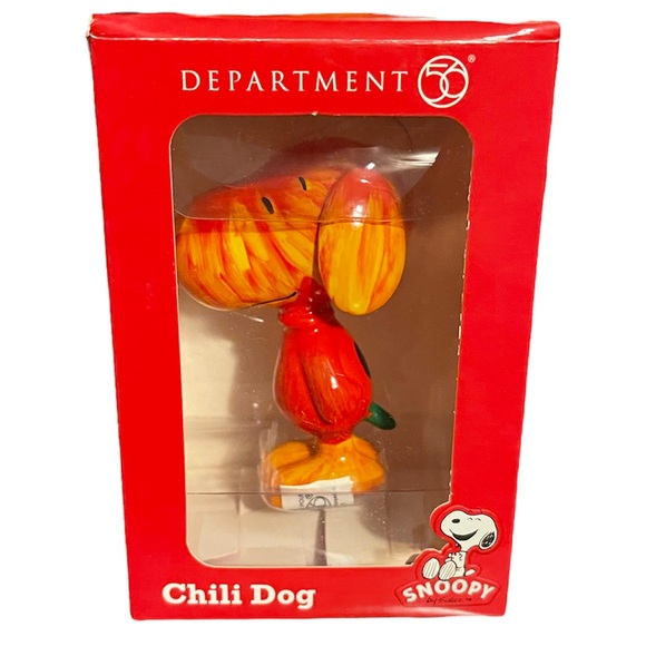 Department 56 | Accents | Snoopy Chili Dog Porcelain Figurine Peanuts ...